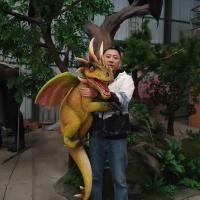 China High-quality Jurassic Park Animatronic Realistic Baby Dragon Puppet for sale
