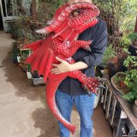 China Amusement Park Animatronic Realistic Baby Dragon Puppet for sale