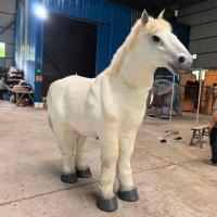 China Customized Performance Realistic Animatronic Horse Animal Double Person Costume for Sale for sale