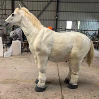 China Customized Performance Realistic Animatronic Horse Animal Double Person Costume for Sale for sale
