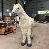 China Customized Performance Realistic Animatronic Horse Animal Double Person Costume for Sale for sale