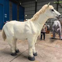 China Customized Performance Realistic Animatronic Horse Animal Double Person Costume for Sale for sale