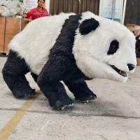 China New Realistic Animatronic Remote Control Walking Robot Animal Panda Robot Dog for sale