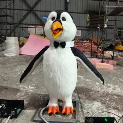 China Amusement Park Animatronic Christmas Decoration Singing Cartoon Penguin for Sale for sale