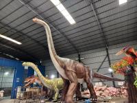 China Realistic High-quality Jurassic Animatronic Dinosaur Brachiosaurus 15m Model for sale