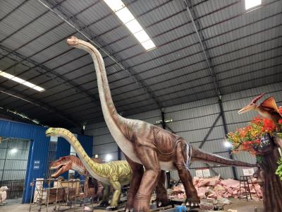 China Realistic High-quality Jurassic Animatronic Dinosaur Brachiosaurus 15m Model for sale
