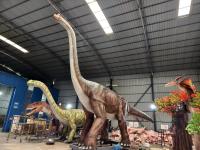China Realistic High-quality Jurassic Animatronic Dinosaur Brachiosaurus 15m Model for sale