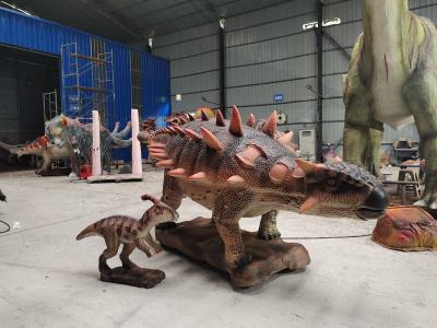 China Theme Park Life Size Animatronic Dinosaur Ankylosaur 4m Model For Sale for sale