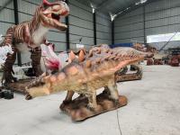 China Theme Park Life Size Animatronic Dinosaur Ankylosaur 4m Model For Sale for sale