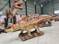 China Theme Park Life Size Animatronic Dinosaur Ankylosaur 4m Model For Sale for sale