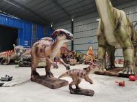 China Prehistoric Park Life Size Animatronic Dinosaur Parasaurolophus 4m Model For Sale for sale