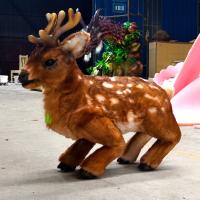China New Realistic Animatronic Remote Control Walking Robot Animal Reindeer Robot Dog for sale