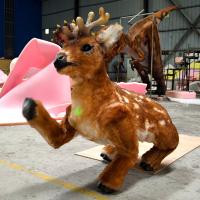 China New Realistic Animatronic Remote Control Walking Robot Animal Reindeer Robot Dog for sale