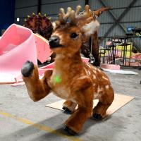 China New Realistic Animatronic Remote Control Walking Robot Animal Reindeer Robot Dog for sale