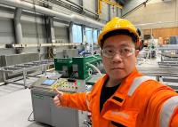 China 6M Sheet Butt Fusion Welding Machine For Fabricating HDPE Tanks For Salmon Farming Under Sea in Norway for sale