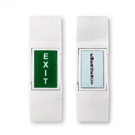 China ABS Exit Button JS-65B 12VDC 24VDC with Customizable Label Legends Russia English German for sale