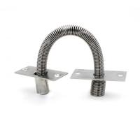 China 304 Stainless Steel Door Loop DL101 15mm 11mm Installation Diameter 20x50mm Metal Plate for sale