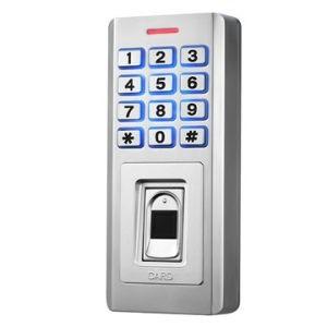 China Metal Fingerprint Access Control Keypad JS-KF5 300 Fingerprints 10000 Cards DC12V for sale