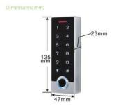 China Mini Keypad Fingerprint Access Control RFID Reader 300 Fingerprints 10000 Cards for sale