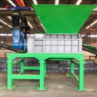China High Quality Automatic Scrap Car Tire Rubber Recycling Machine Double Shaft Low Price Motor Engine Core Scrap Metal Shredder for sale