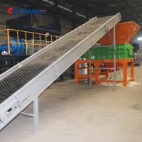 China Industrial Double Shaft Bicycle Motorcycle Car Engine Scrap Electric Car Body Crushing Steel Scrap Metal Crusher Shredder Price for sale