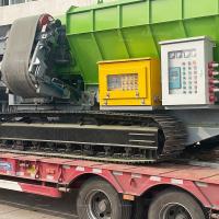 China E-waste Crusher Mobile Scrap Metal Shredder Timber Wood Pallet Tracked Mobile Waste Shredder for sale