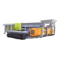 China Heavy Duty Mobile Garbage Shredder Track Shredder Metal Shredder Machine Construction Waste Crusher for sale