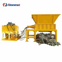 China Hydraulic Type Scrap Bicycle Car Motor Tyre Two Shaft Metal Shredder Machine Scrap Metal Recycling Shredder for sale