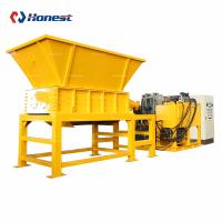 China Hydraulic Type Scrap Bicycle Car Motor Tyre Two Shaft Metal Shredder Machine Scrap Metal Recycling Shredder for sale