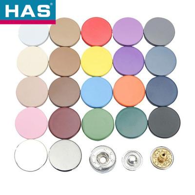 China Alloy Paint 15mm Snap Button Customized Flat Snap Buttons For Jackets for sale