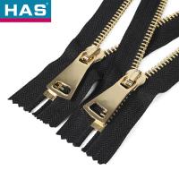 China Auto Lock #10 Heavy Duty Zipper Black Metal Zipper Jacket Smooth for sale