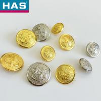 China 20mm Custom Metal Buttons Eco Friendly Metal Jean Buttons Gold Silver for sale