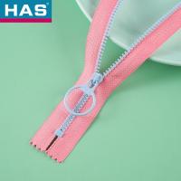 China Open End Plastic Zippers Smooth Coloured Zippers Nickel Free for sale