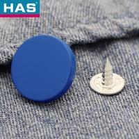 China 15mm / 17mm Metal Jeans Button Colorful Custom Snap Buttons For Jeans Clothing for sale