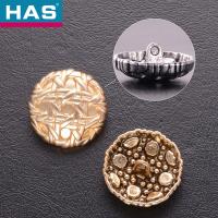 China Washable Decorative Shank Buttons 18mm / 23mm Gold Shirt Buttons for sale