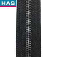 China Normal Teeth Gun Metal Zipper 30 Inch Black Zipper For Jacket for sale