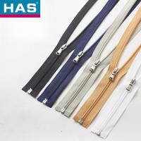 China Smooth Nylon Zippers #8 #10 Heavy Duty Open Ended Zip For Garment for sale