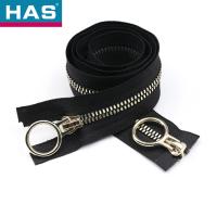 China #5 Metal Coil Zipper Shiny Silver Zipper For Bags and Garment for sale