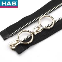 China #5 Metal Coil Zipper Shiny Silver Zipper For Bags and Garment for sale