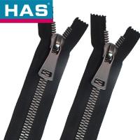 China #8 Corn Teeth Zipper Matt Black Two Way Open End Zip For Garment for sale