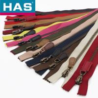 China Durable Metal Zippers Customized Antique Silver Zipper Eco Friendly for sale