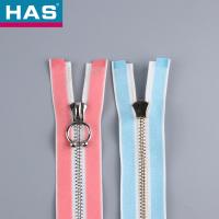 China #7 Metal Zipper Blue Pink Metal Dress Zippers For Garment Jacket for sale