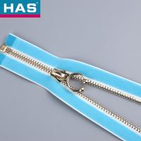 China #7 Metal Zipper Blue Pink Metal Dress Zippers For Garment Jacket for sale