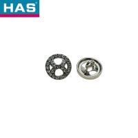 China Circular Diamond Buttons 11mm Custom Metal Buttons For Shirts for sale