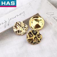 China 25mm Gold Metal Buttons Fashionable Metal Buttons For Jacket for sale
