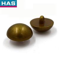 China Silver Custom Metal Buttons Hemispherical Vintage Metal Buttons 25mm for sale