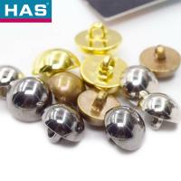 China Silver Custom Metal Buttons Hemispherical Vintage Metal Buttons 25mm for sale