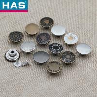 China 17mm Brass Snap Buttons Round Metal Rivet Buttons Customized for sale