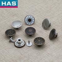 China 17mm Brass Snap Buttons Round Metal Rivet Buttons Customized for sale