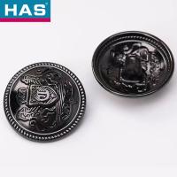 China Nickel Free Custom Metal Buttons 23mm / 25mm Personalised Metal Buttons for sale